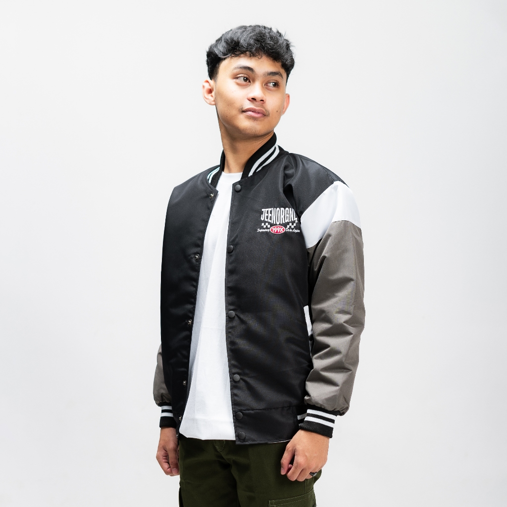Jual JEEN | Grime BKG Varsity Jacket | Shopee Indonesia