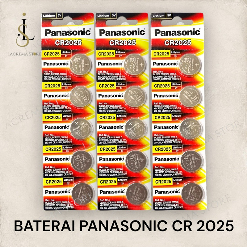 Jual BATTERAI KANCING PANASONIC CR 2016 CR 2025 CR 2032 BATTERY ARLOJI ...