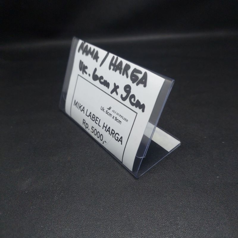 Jual TENT MIKA LABEL HARGA MAKANAN / LABEL NAMA MAKANAN / LABEL HARGA ...