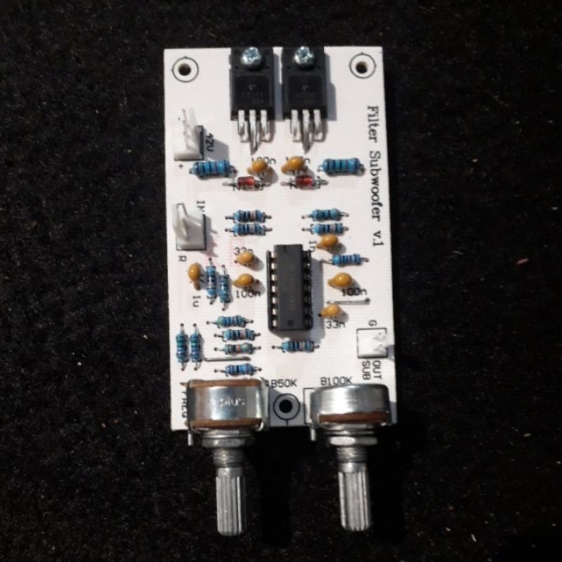 Jual Kit modul filter subwoofer controler pengatur frekuensi controller ...