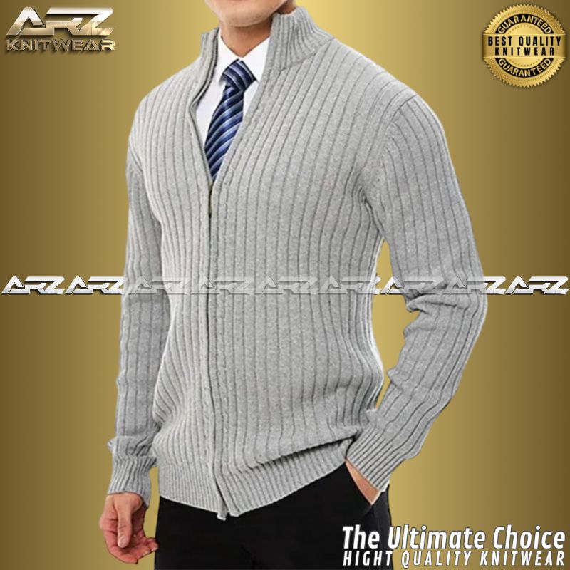 Jual ZIDAN SWEATER RAJUT PRIA EXCLUSIVE TURTLENECK FULL ZIPPER ...
