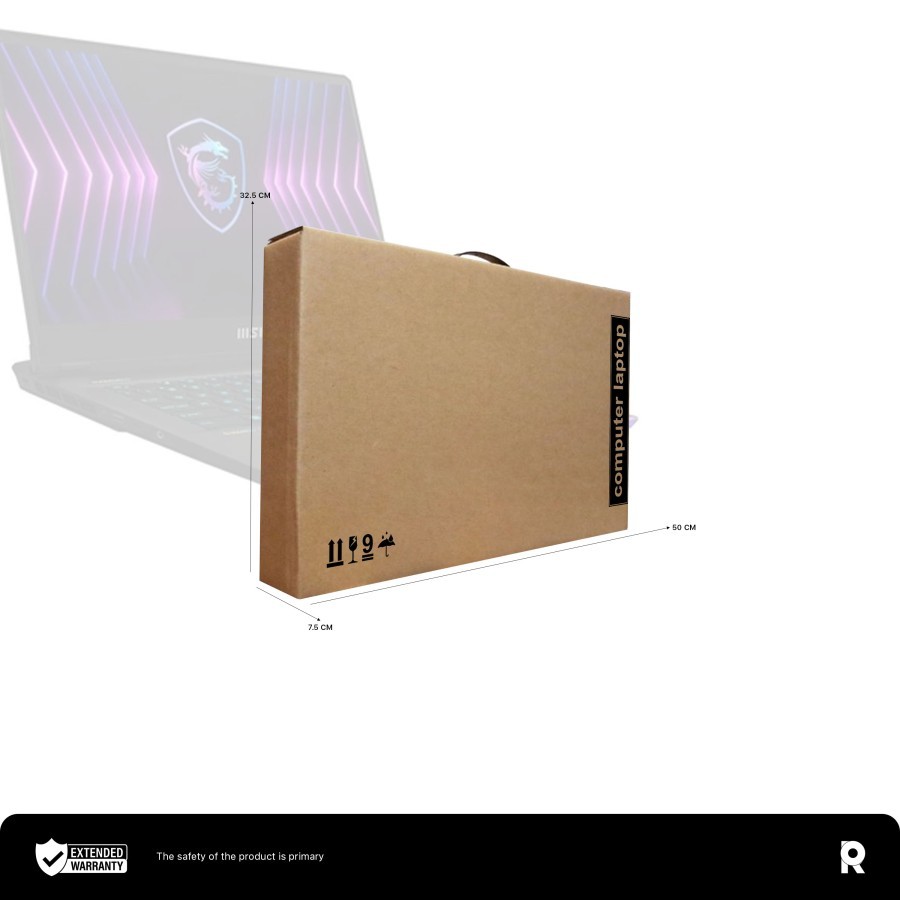 Jual BOX LAPTOP HANDLE UNIVERSAL V1 50 x 7.5 x 32.5 CM | Dus Laptop ...