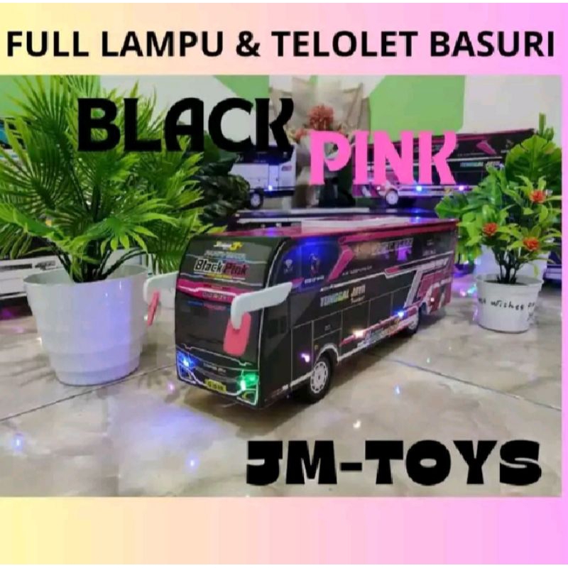 Jual bus Basuri black pink murah / desain berkualitas | Shopee Indonesia