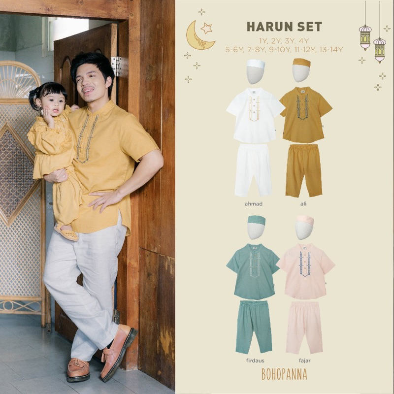 Jual BOHOPANNA HARUN SET RAYA COLLECTION / BOHOPANNA HARUN SET / NOAH SET | Shopee Indonesia