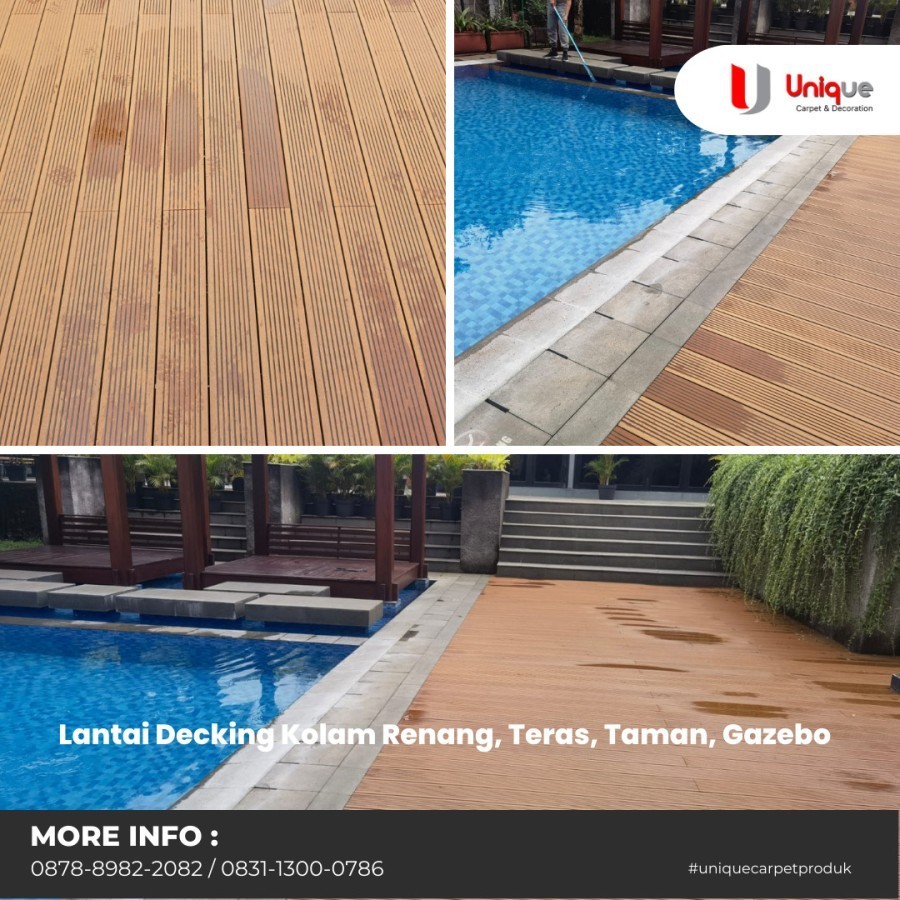 Jual Decking WPC Outdoor / Lantai Kayu Kolam Renang / Swimming Pool ...