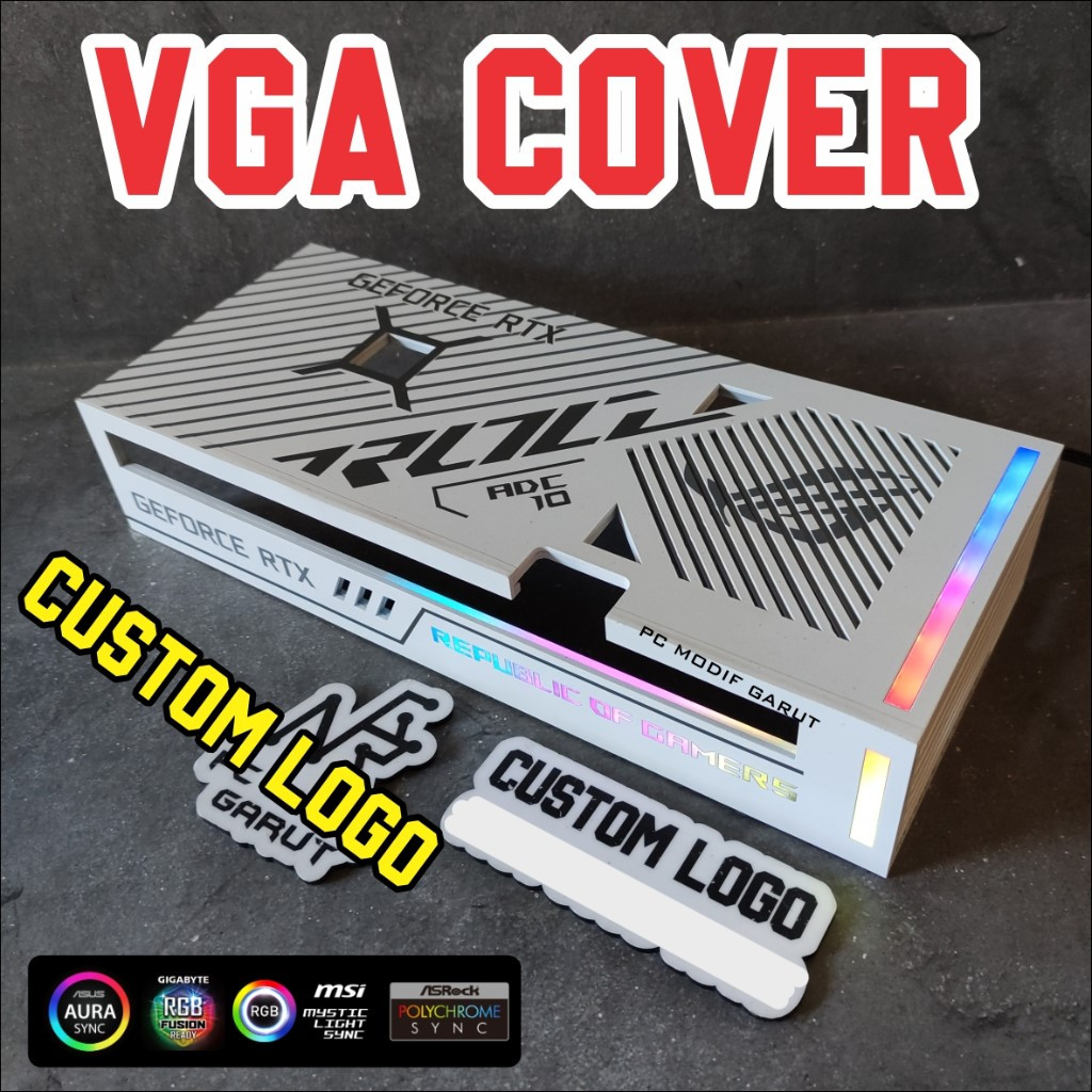 Jual COVER VGA ASUS ROG STRIX RTX 3060 CUSTOM LOGO 3 PIN ARGB SYNC ...