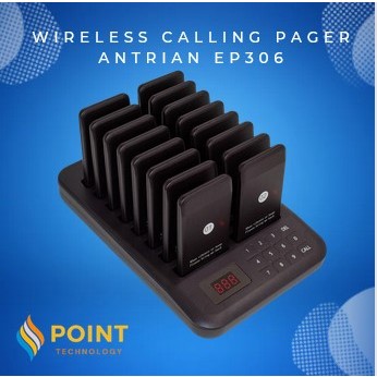 Jual Wireless Calling Pager Antrian EP306 Alat Panggil Antrian Restoran ...