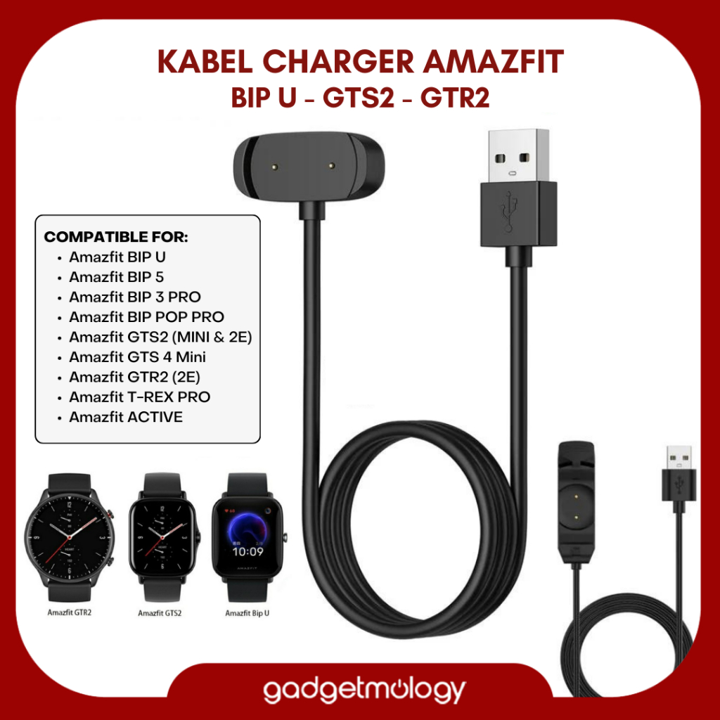 Jual Kabel Charger Smartwatch Amazfit Amazfit BIP 5 / BIP 3 PRO / U ...