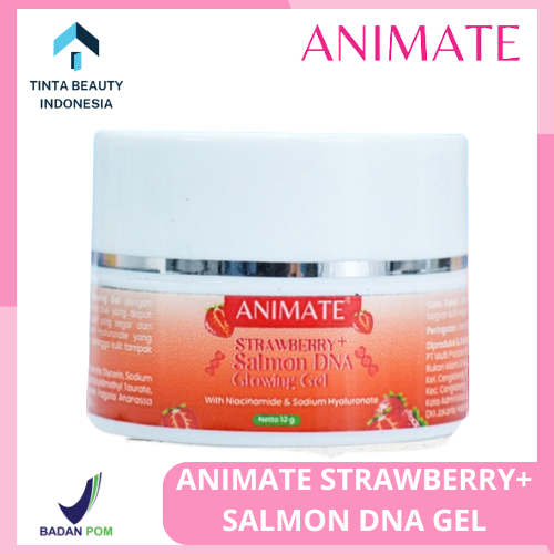 Jual Animate Strawberry + Salmon DNA Glowing Gel 10 Gr | Shopee Indonesia