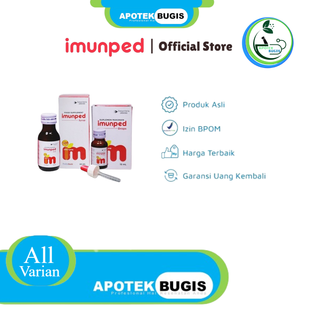 Jual Imunped Sirup&Drop Suplemen Makanan 60 ml Dan 120ml Obat Original ...