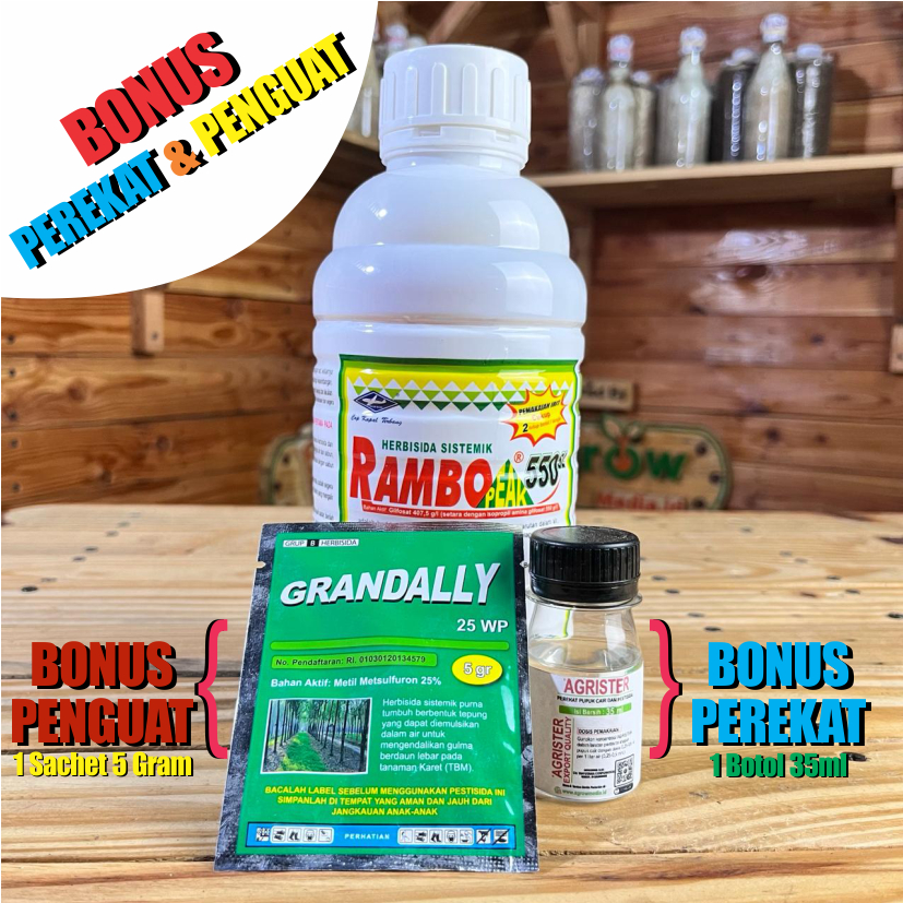 Jual RAMBO PEAK 550 SL 1 Liter BONUS Perekat & Penguat Herbisida ...