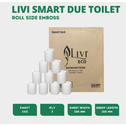 Jual OJEK-[Paket 1DUS]-Tissue Livi Smart Due Toilet Roll [1DUS /100 ...