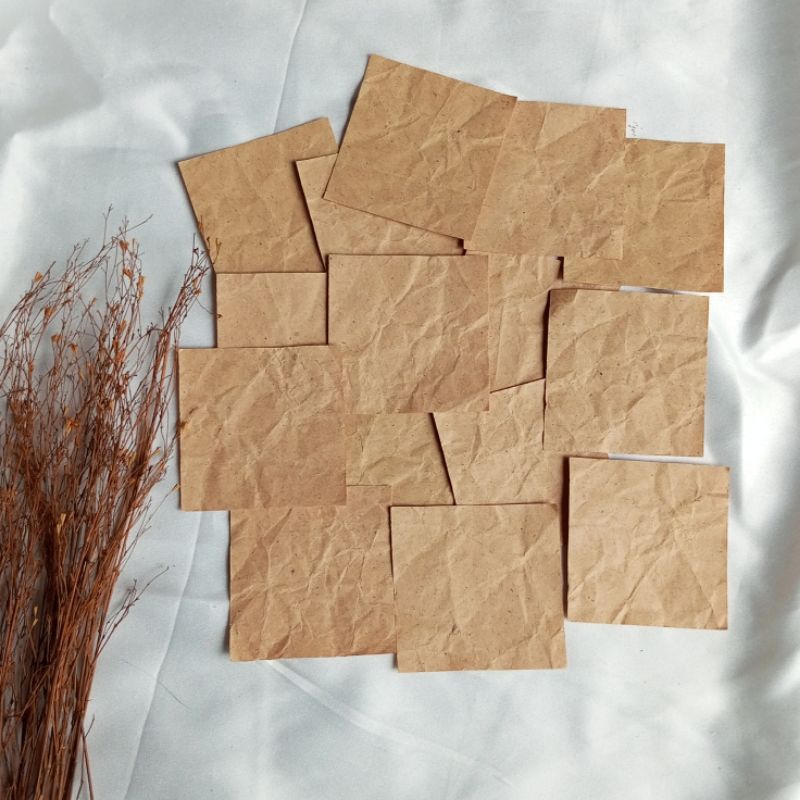 Jual [paww.craft] 15 lembar Kertas Kraft Dekorasi / Journal kit ...