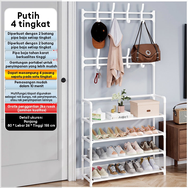 Jual Stand Hanger Rak Venus Rak Sepatu Penyimpanan Rak Gantung Baju ...