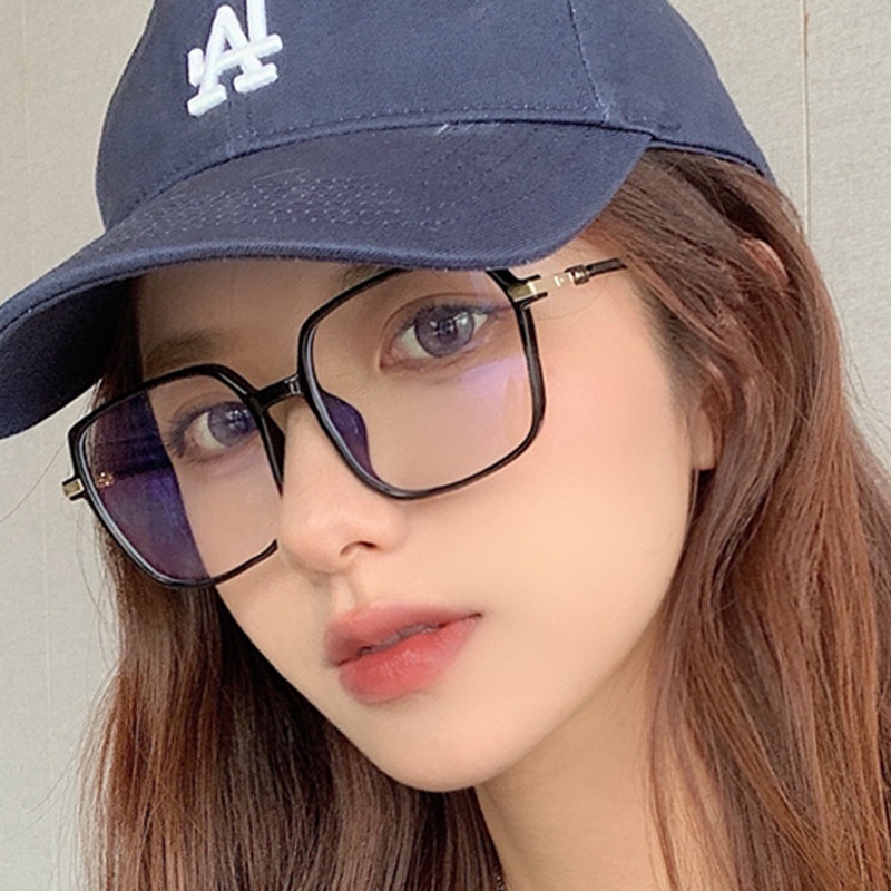 Jual kacamata wanita anti radiasi gaya retro anti sinar uv plar kotak ...