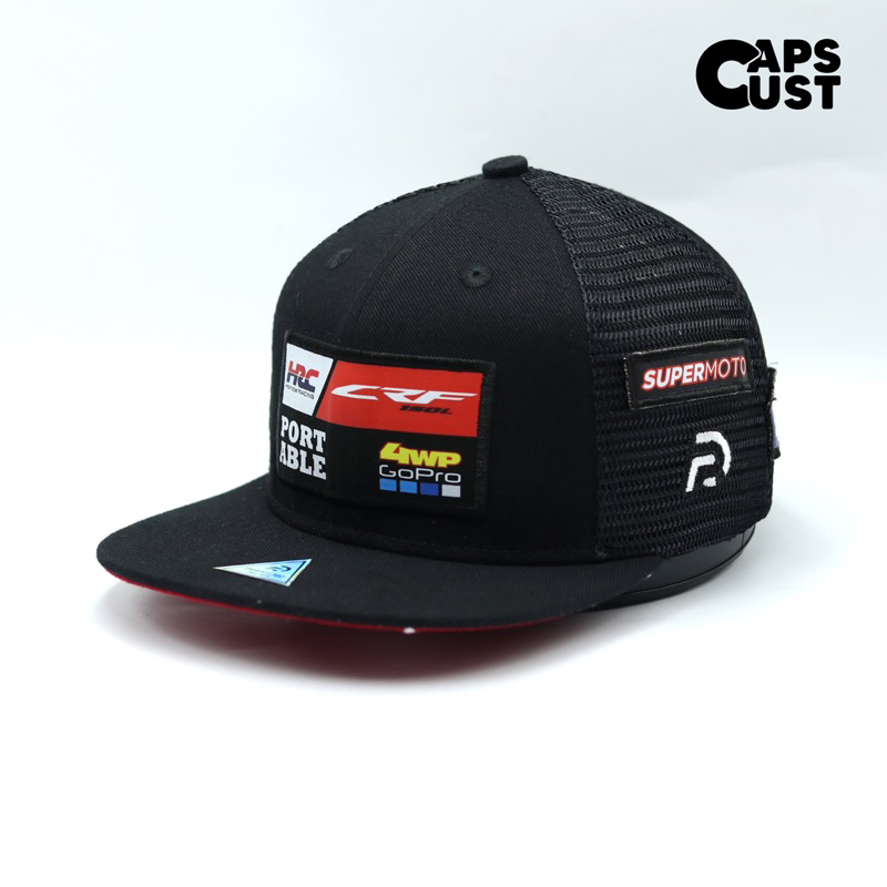 Jual CAPS - SNAPBACK HATS RACING BLACK | Shopee Indonesia