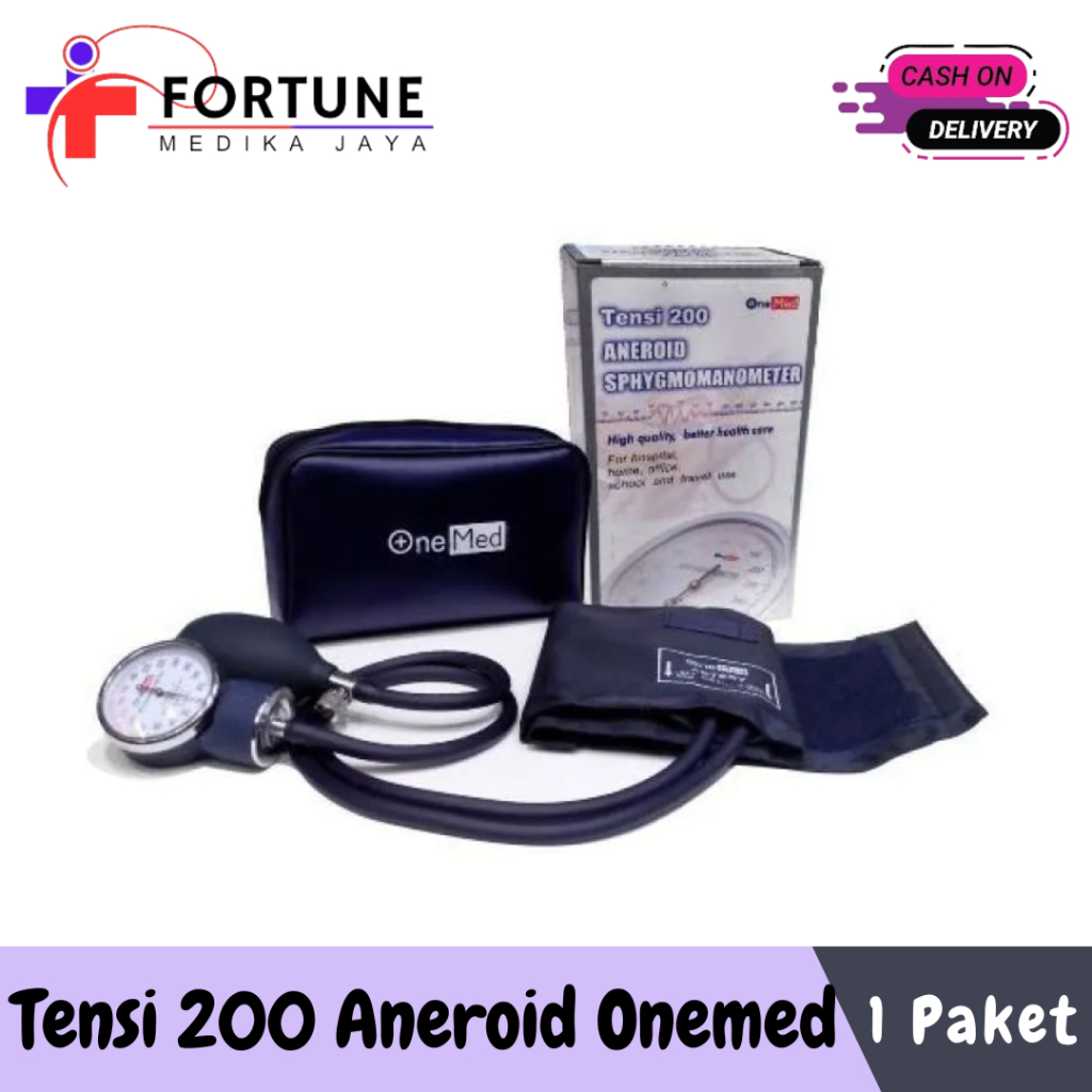 Jual Tensi 200 Aneroid Sphygmomanometer - One Med Tensi Manual | Shopee ...