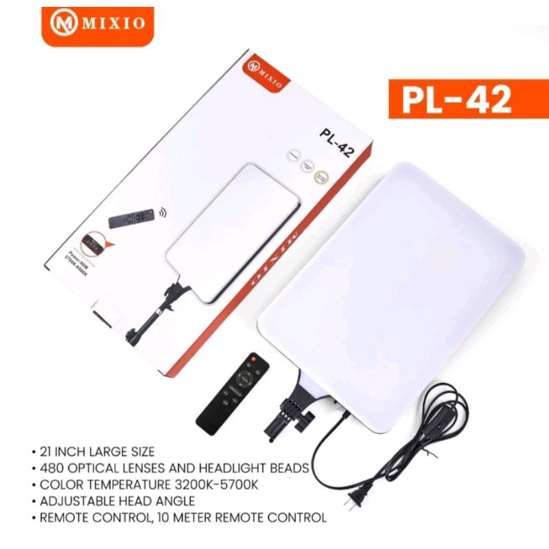 Jual MIXIO PL42 Lampu Foto LED Video Light LIVE STREAMING Ringlight 21 ...