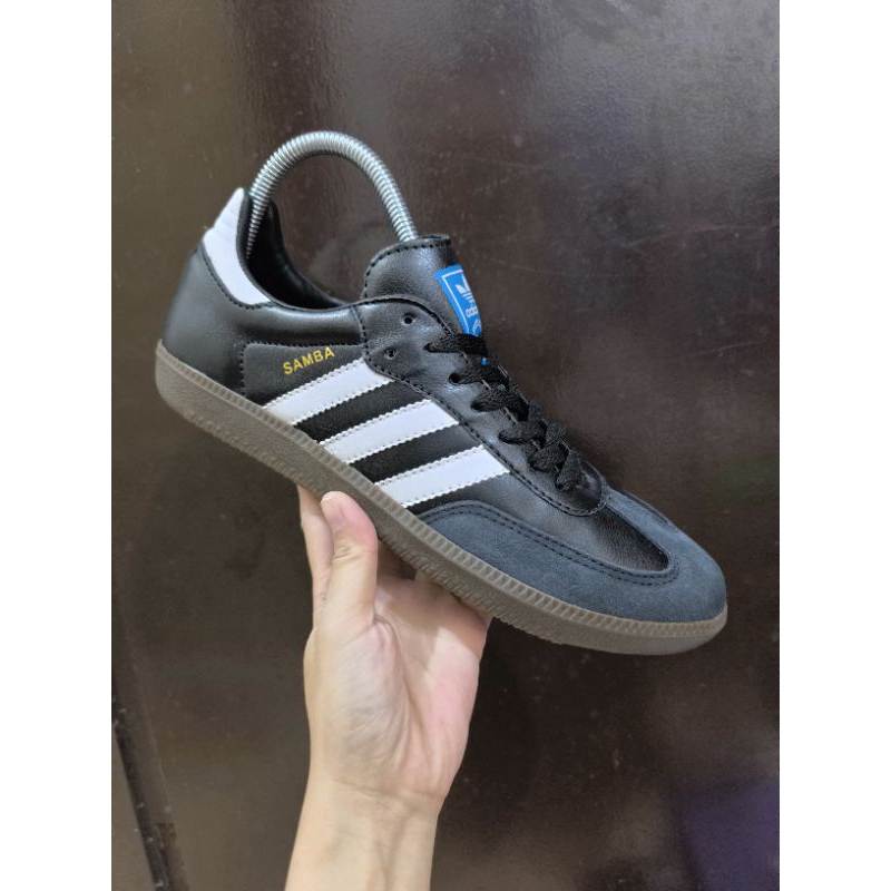 Jual ADIDAS SAMBA FULL KULIT BLACK | Shopee Indonesia