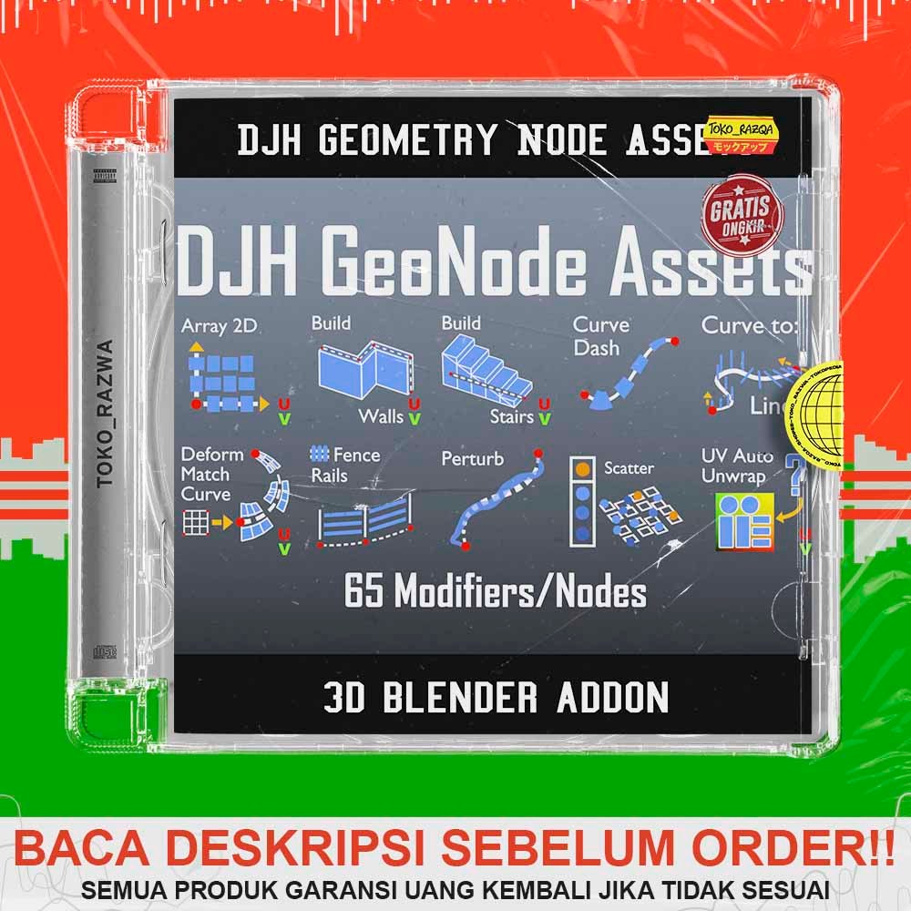 Jual Blender 3D - Djh Geometry Node Assets - 020424 | Shopee Indonesia