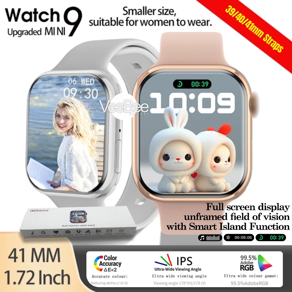 Jual IW9 Mini Smart Watch 1.72 inch 41mm Series 9 Smartwatch MINI ...