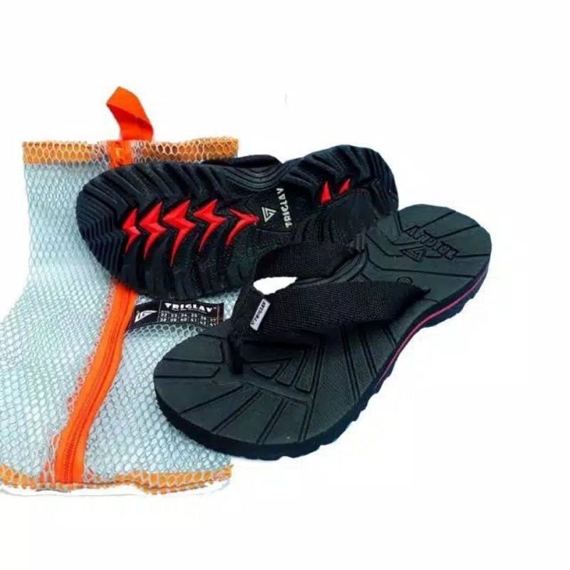 Jual Original !!! Sandal Triglav Jepit Hitam Premium | Shopee Indonesia