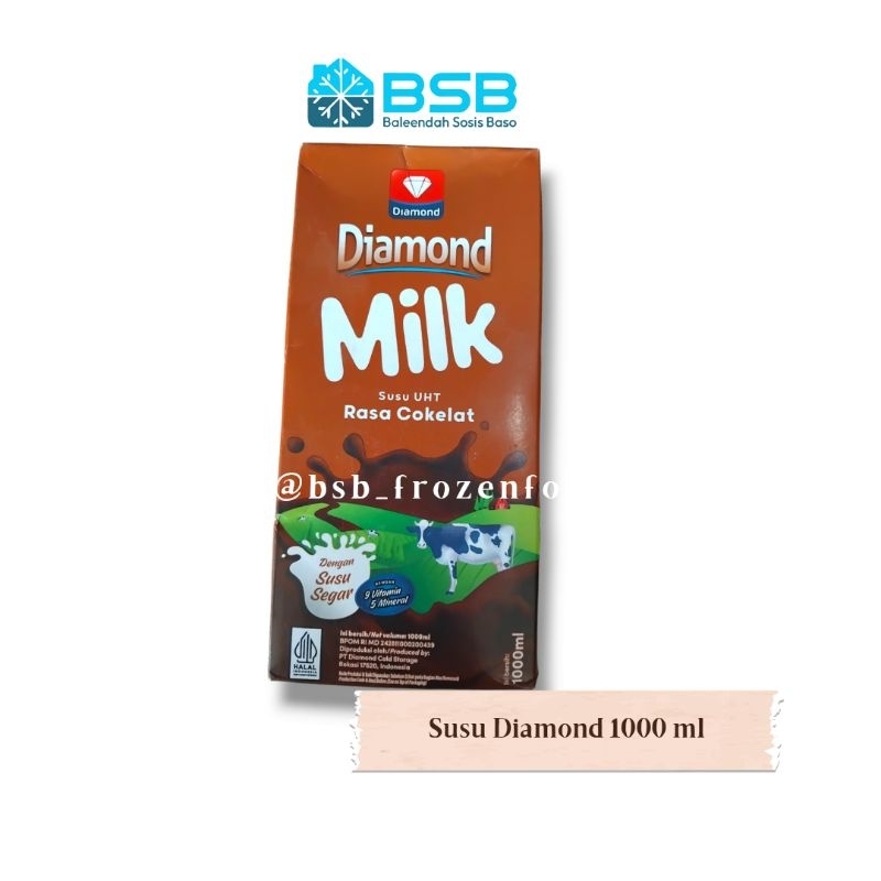 Jual Susu Diamond UHT Cokelat / Full Cream / Low Fat 1 Liter Kemasan Praktis Siap Saji | Shopee ...