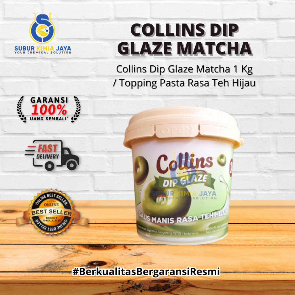 Jual Collins Dip Glaze Matcha 1 Kg / Topping Pasta Rasa Teh Hijau ...