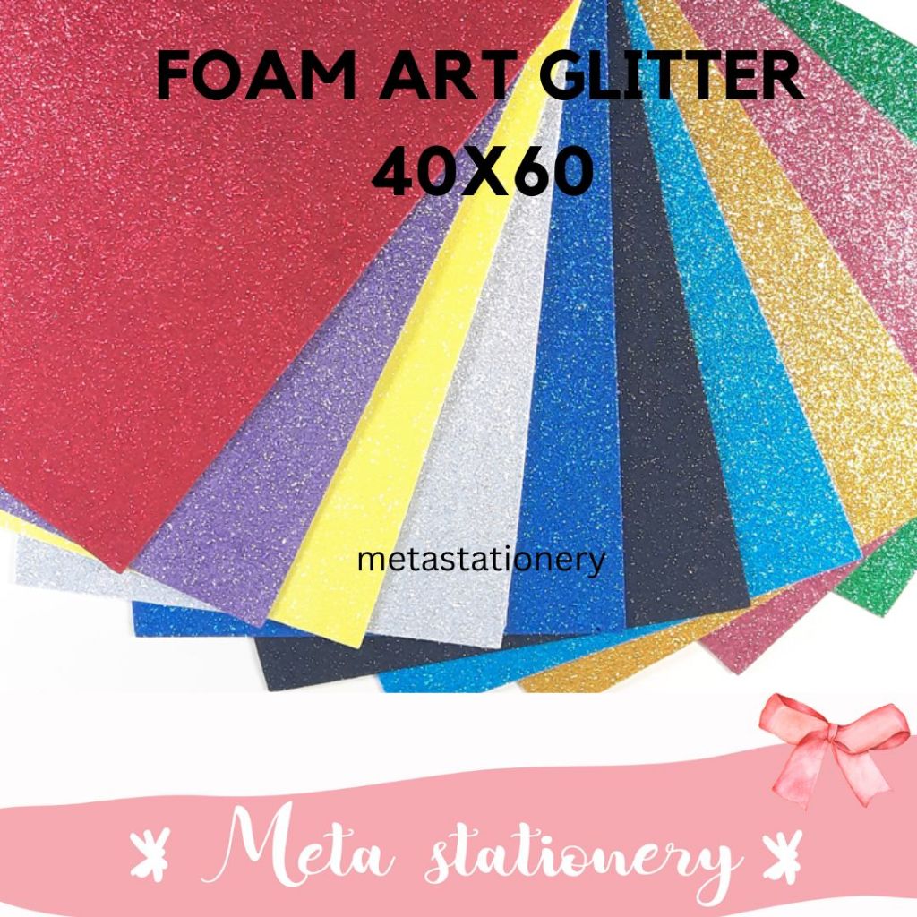 Jual Kertas Busa Manik / Foam Art Glitter Bazic 40x60 | Shopee Indonesia