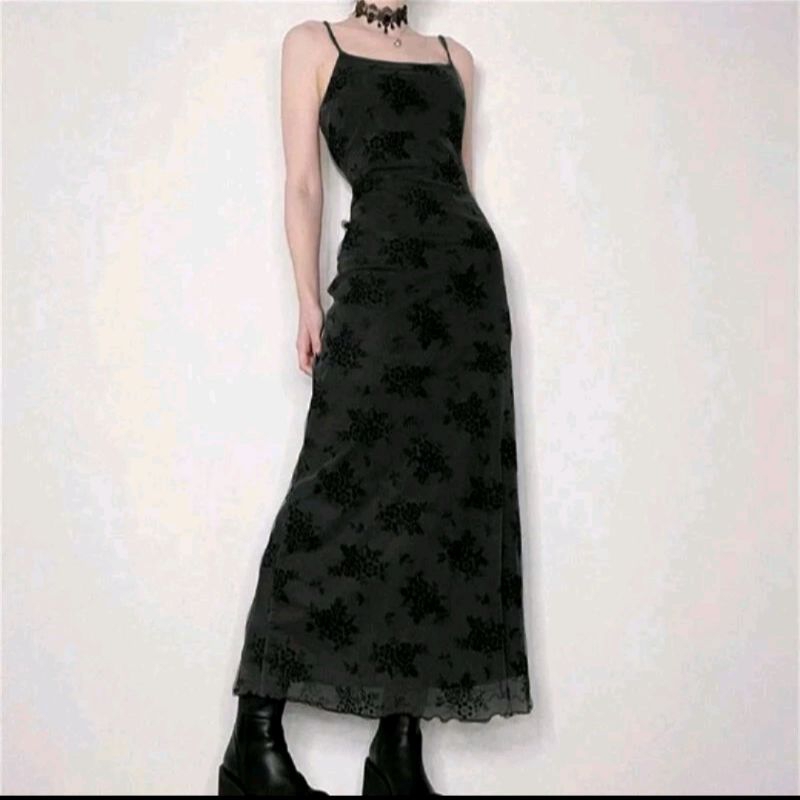 Jual PRELOVED BAJU DRESS KOREAN STYLE/Y2K/GOTHIC DRESS/GAUN KAMISOL ...