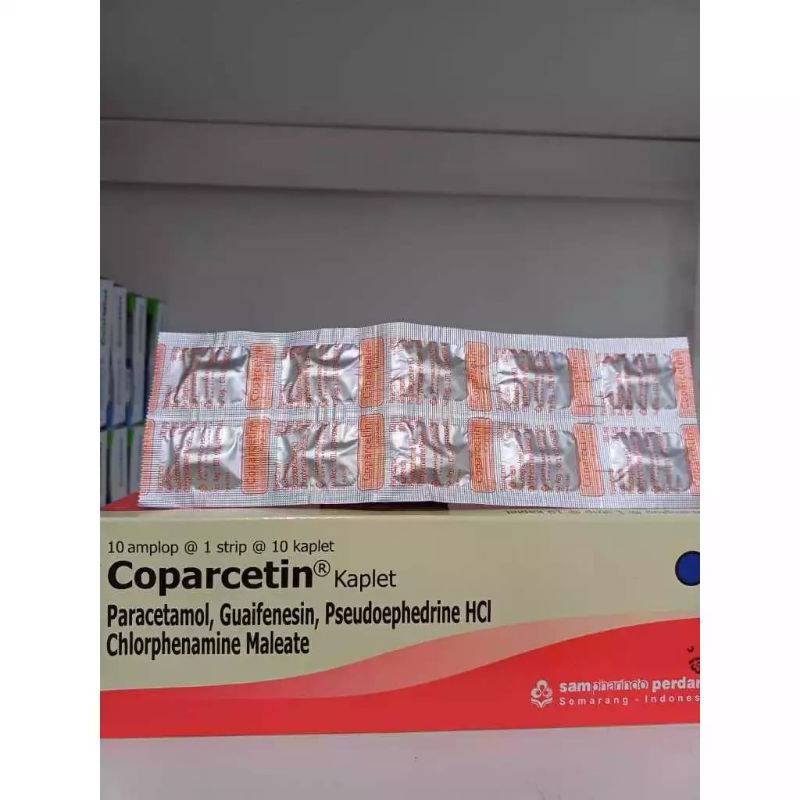Jual Coparcetin Tablet 1 Strip Isi 10 Tablet | Untuk Demam, Batuk ...