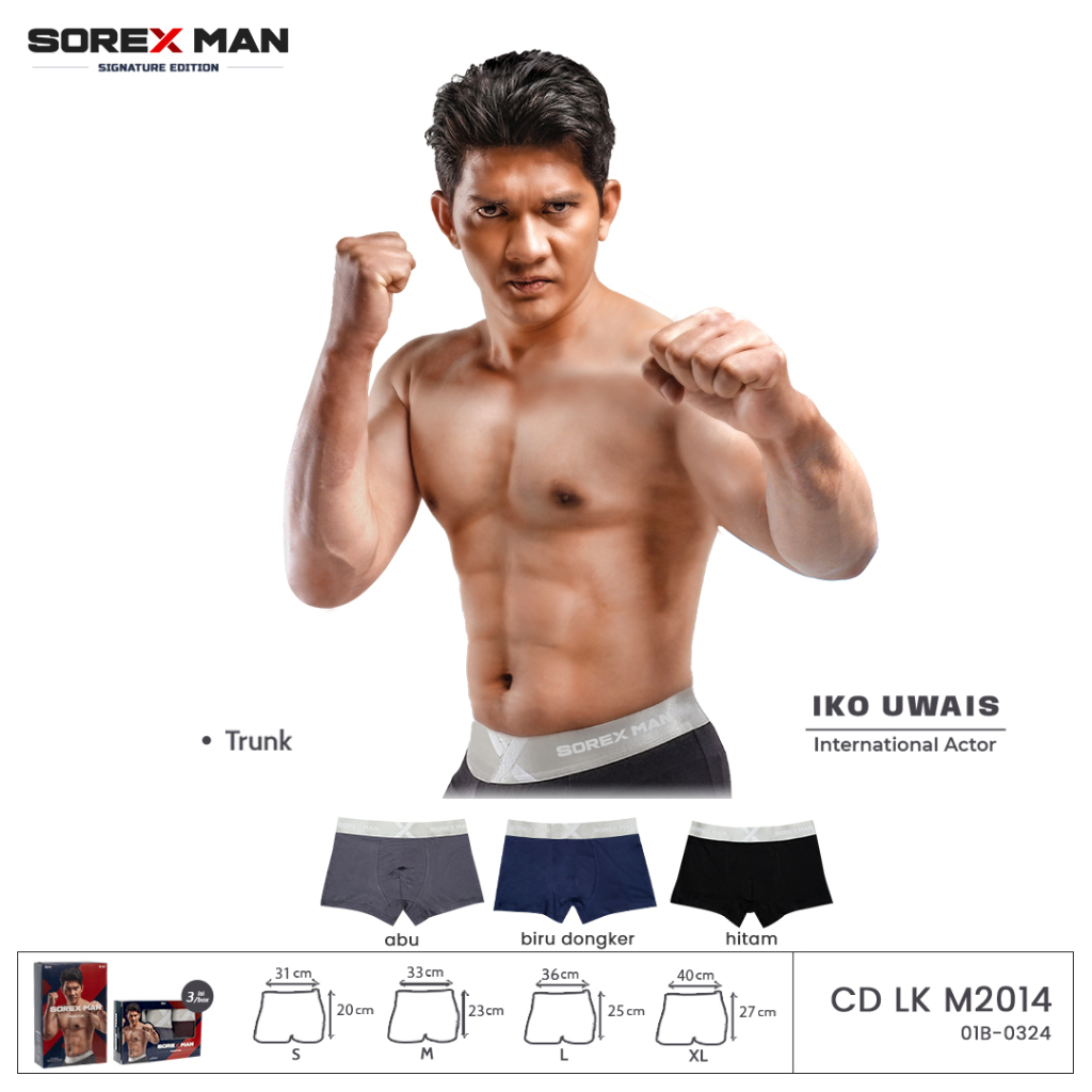 Jual (3 Pcs) Sorex Man Special Edition "Iko Uwais" Celana Dalam Pria ...