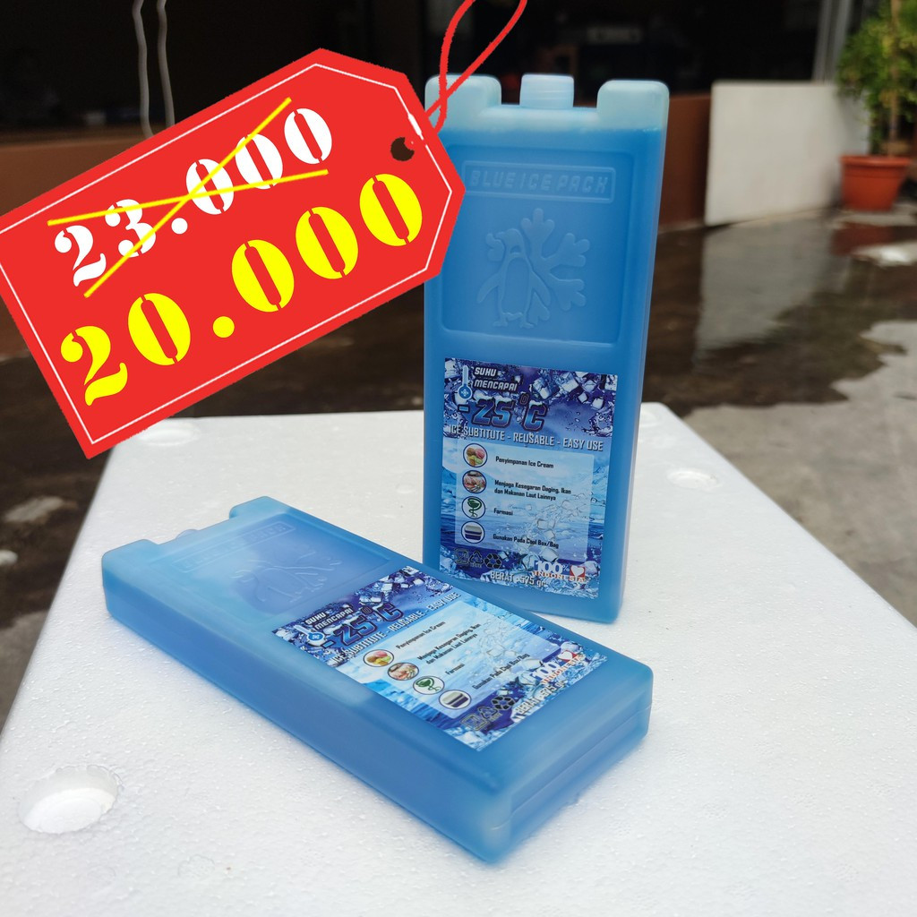 Jual Ice Pack Bata New Blue Icepack Kotak Pengganti Dry Ice Original ...