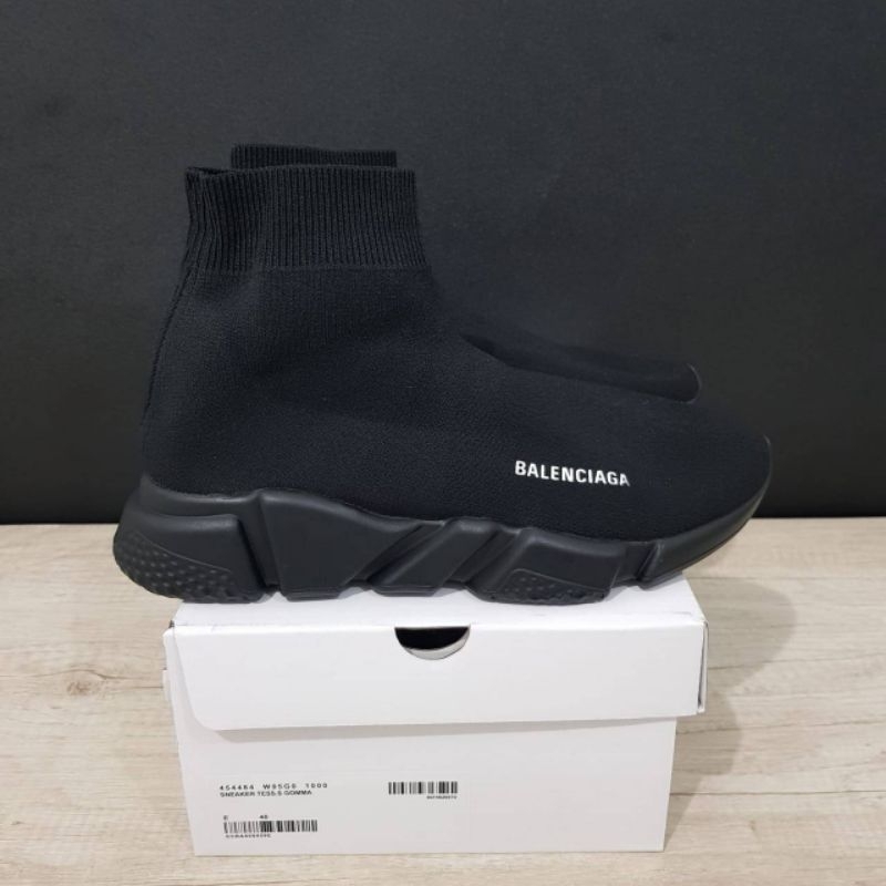 Jual Balenci*ga Top Speed Trainer Full Black | Shopee Indonesia