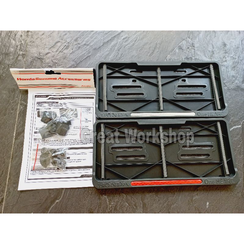 Jual PROMOO Cover Plat Motor Honda Original AHM, Cover dudukan tutup ...