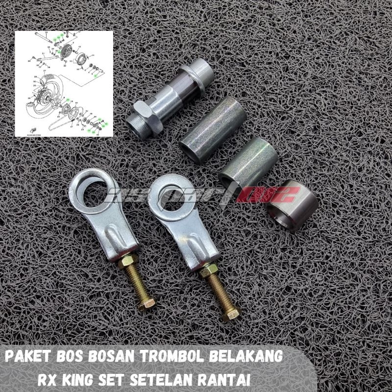 Jual BOS TROMBOL BELAKANG RX KING SET 6 MACAM / SETELAN RANTAI / BOS ...