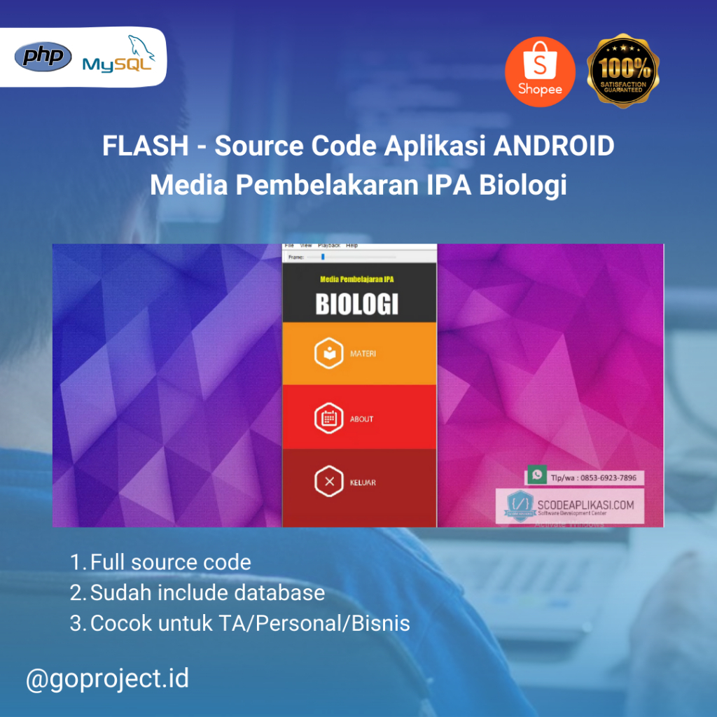 Jual FLASH - Source Code Aplikasi ANDROID Media Pembelakaran IPA ...