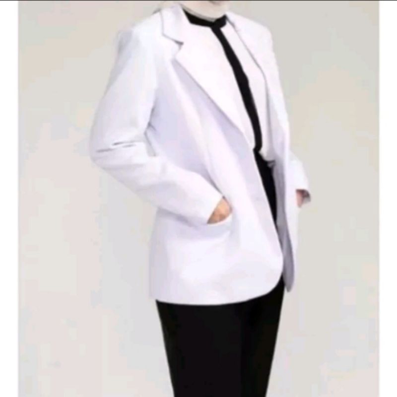 Jual Jas Putih polos pria wanita | Shopee Indonesia