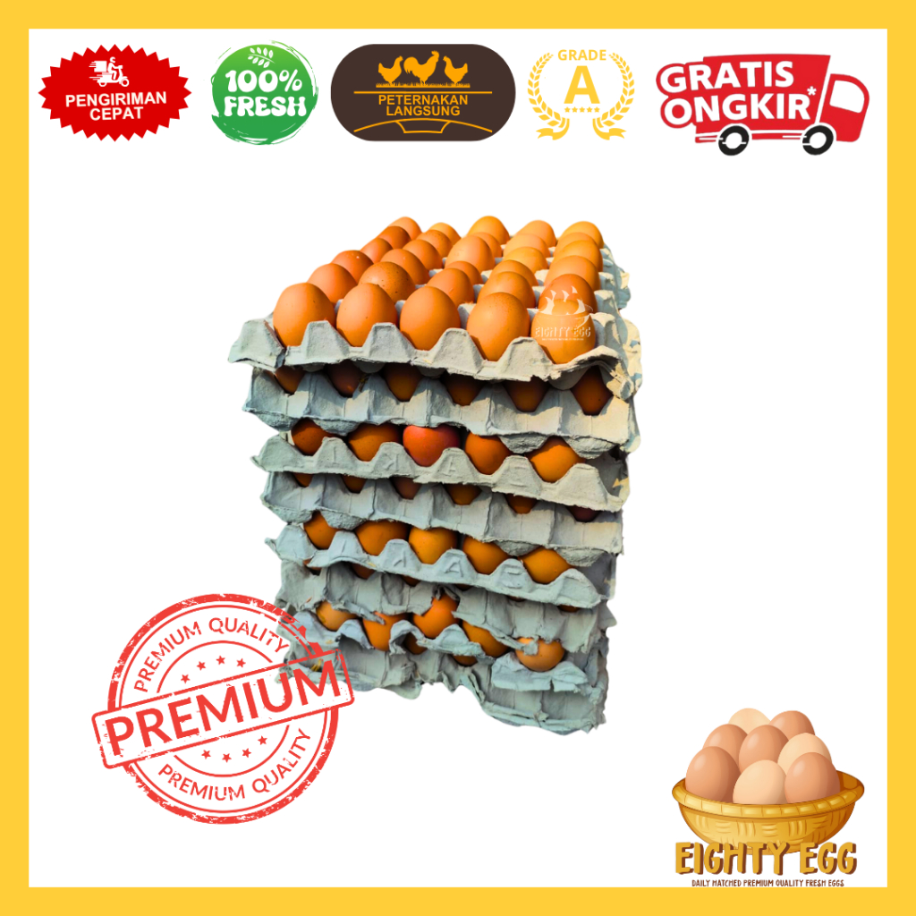 Jual Telur Ayam Negeri PREMIUM - 15 KG GRADE A Fresh Bersih Kualitas ...