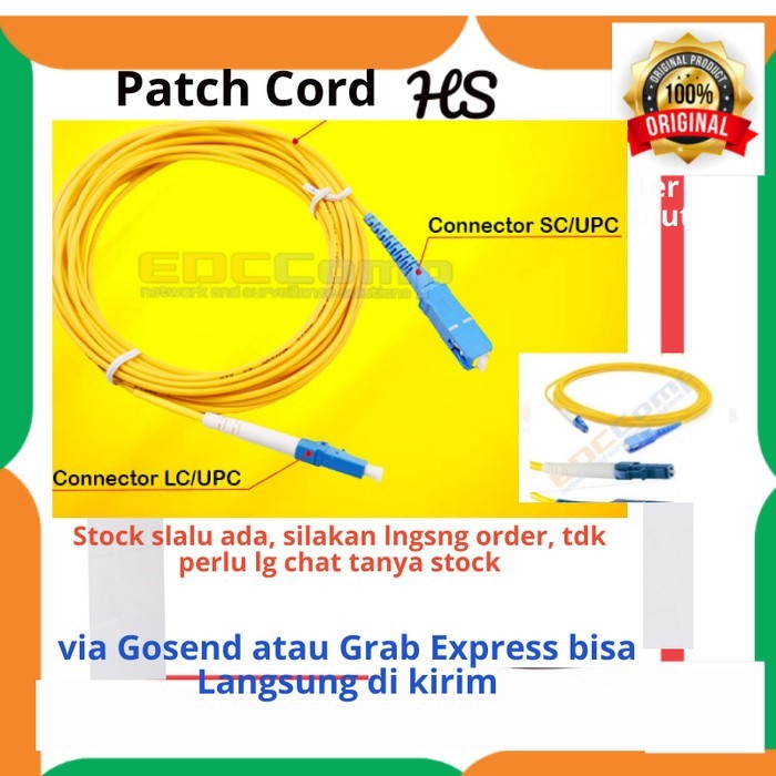 Jual Patchcord Fiber Optic Patchcore FO SC/UPC-LC/UPC 2.0 -3 Meter ...