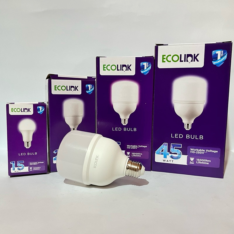 Jual Ecolink Lampu Bohlam LED Bulb Capsule Cool Daylight 6500K Putih 15 ...