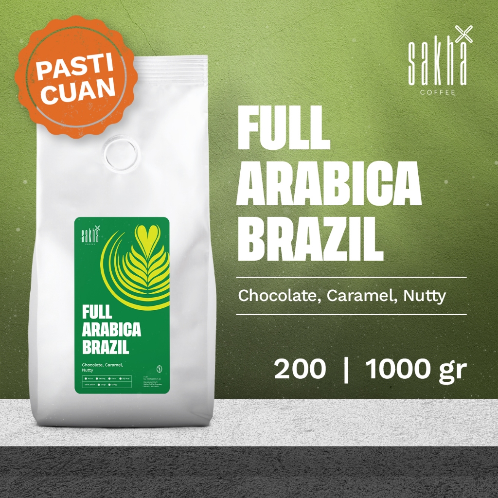 Jual BIJI KOPI ARABICA BRAZIL Espresso Coffe Based By Sakha Coffee ...