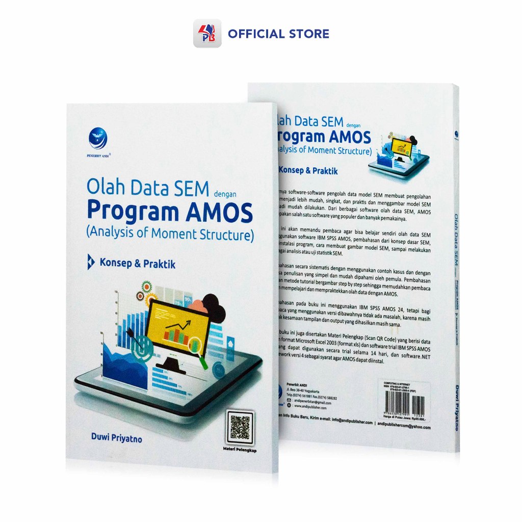 Jual Buku Olah Data SEM Dengan Program AMOS (Analysis of Moment ...
