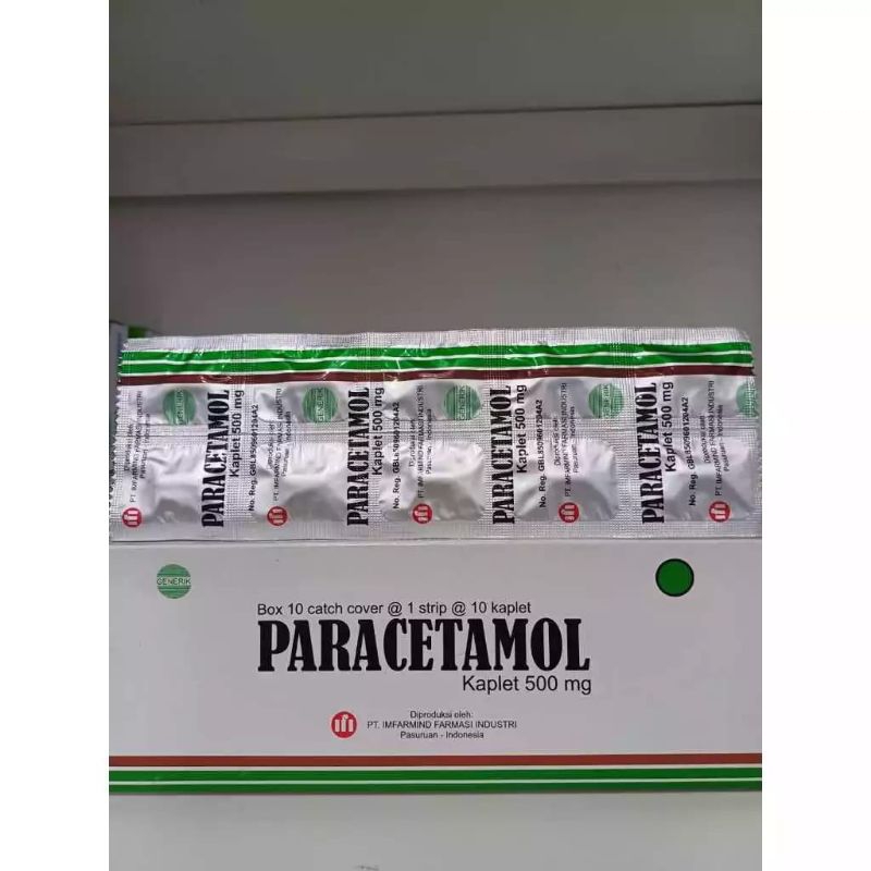 Jual Paracetamol 500mg | Obat Demam, Pereda Nyeri Serta Pusing | Shopee ...