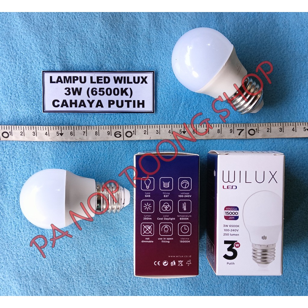 Jual LAMPU LED 3W WILUX 6500K PUTIH | Shopee Indonesia