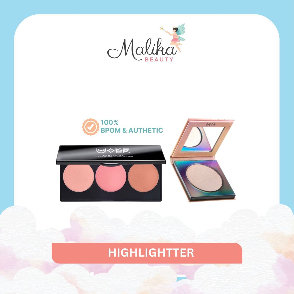 Jual Malika Beauty | MAKE OVER Riche Glow Face Highlighter | Power Stay Ultra Glow Highlighter ...