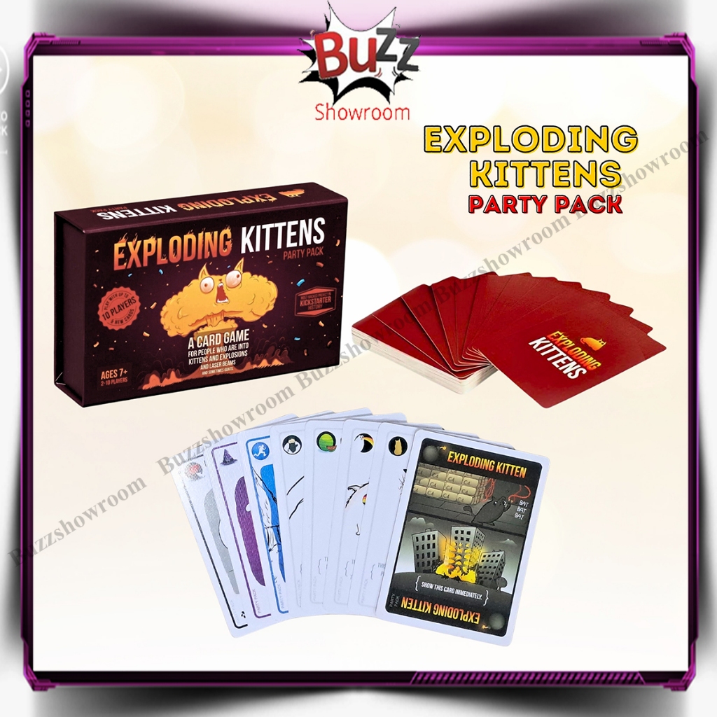 Jual Exploding Kittens: Party Pack Kitten Board Game Card Games ...