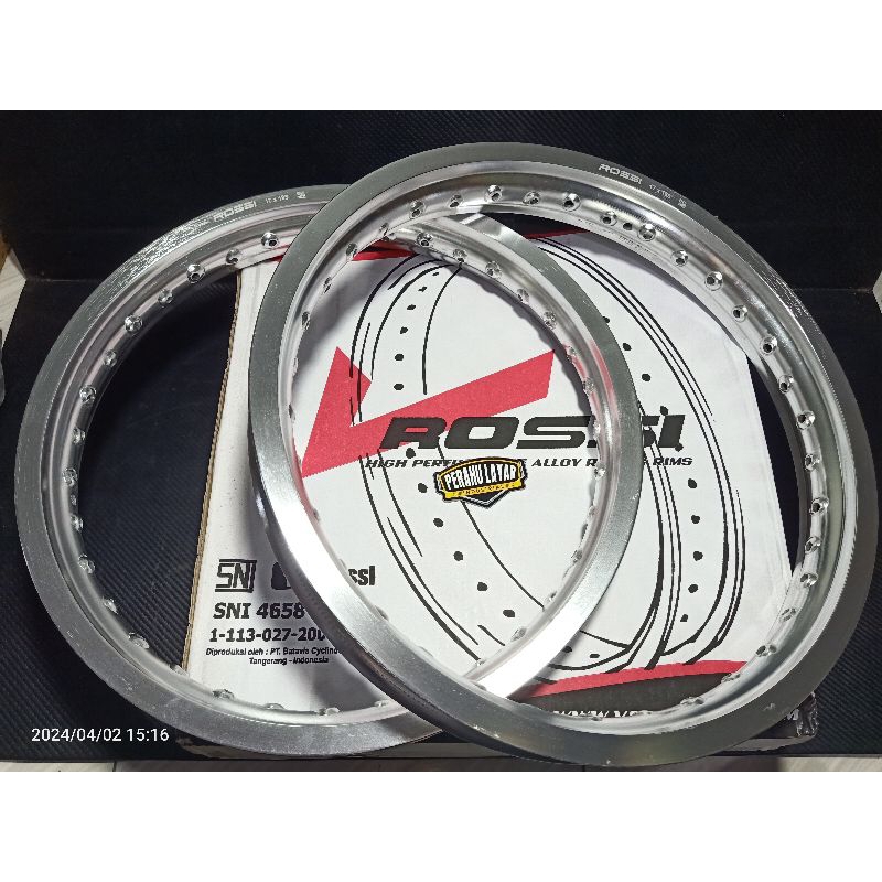 Jual Velg rossi type wm/kotak silver 140 160 185 215 250 | Shopee Indonesia