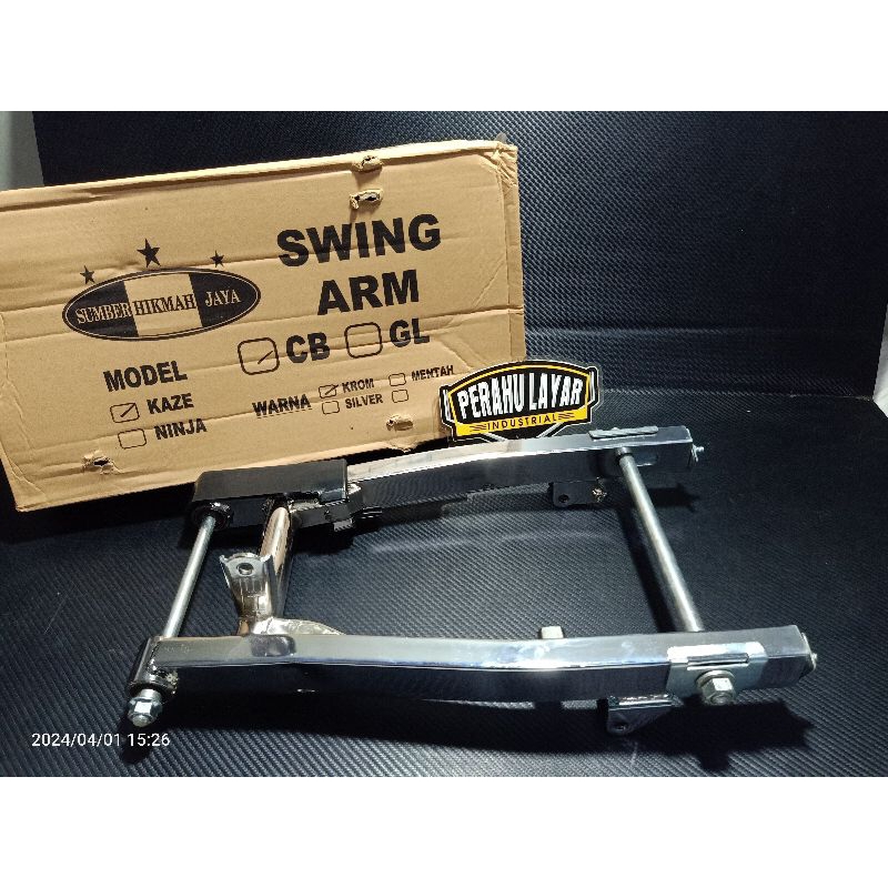 Jual ARM KAZE KROM FULLSET PNP CB GL100 MERK SHJ | Shopee Indonesia