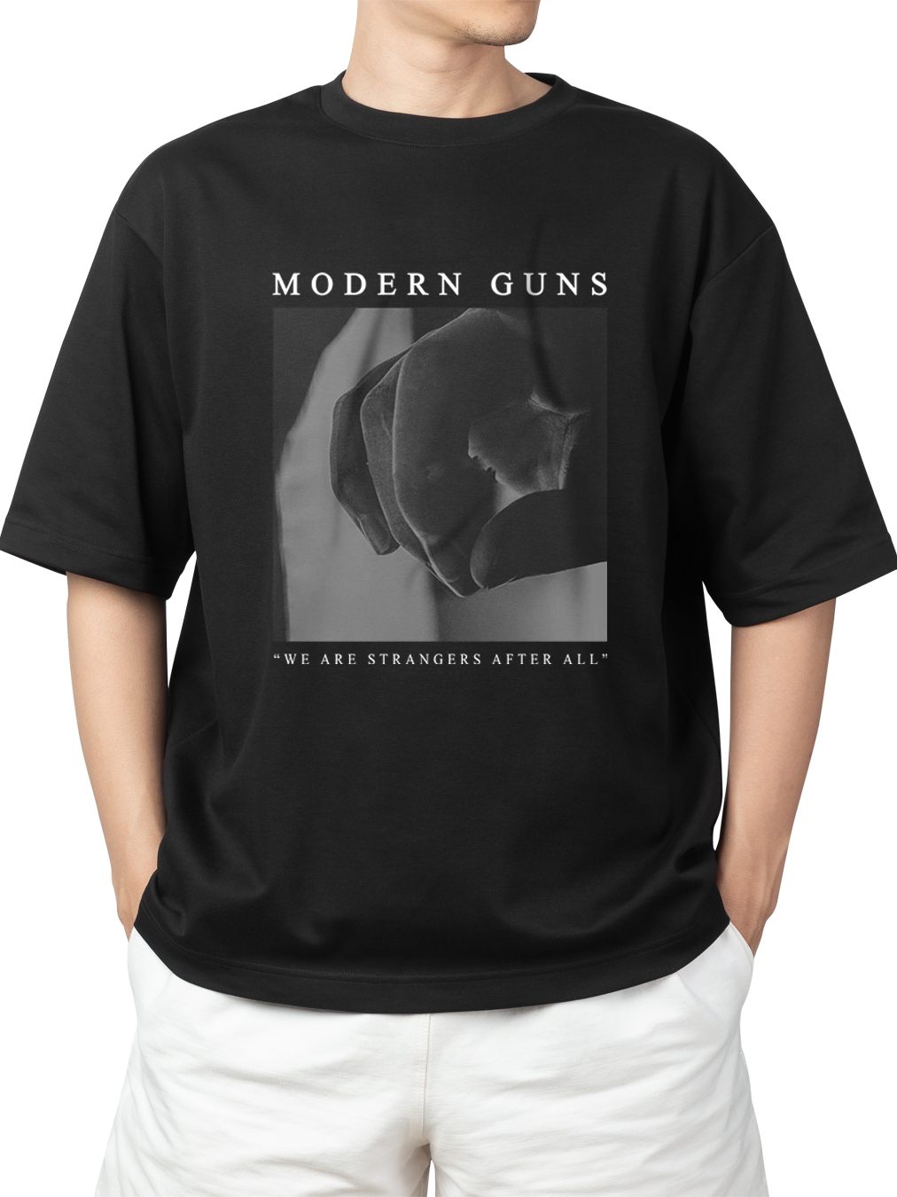 Jual Rockermusic T-shirt Band Modern Guns - We Are Strangers Black ...